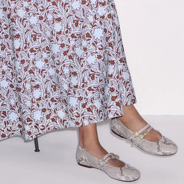 ME+EM Floral Print Midi Dress