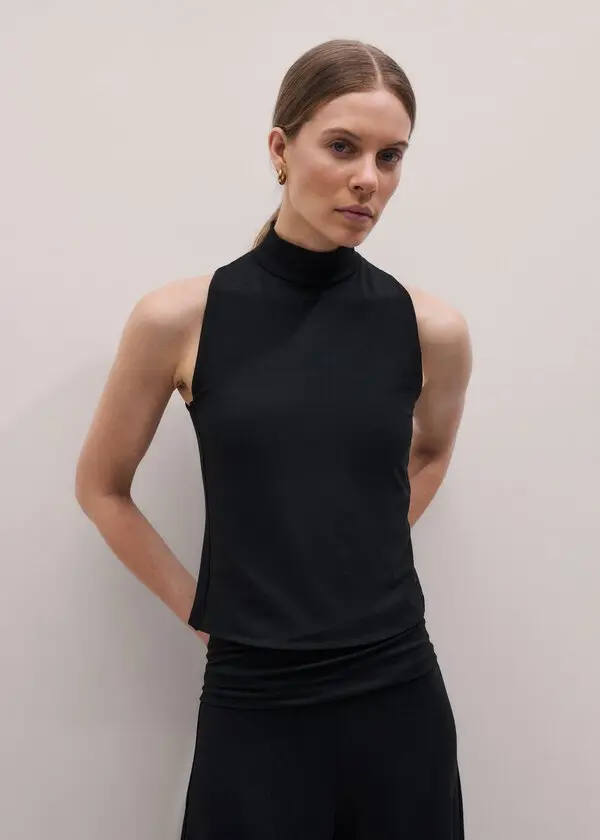 ME+EM High Neck Sleeveless Top