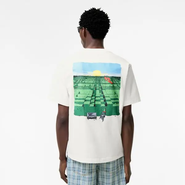 Burberry Maze Cotton T-shirt - Chalk White