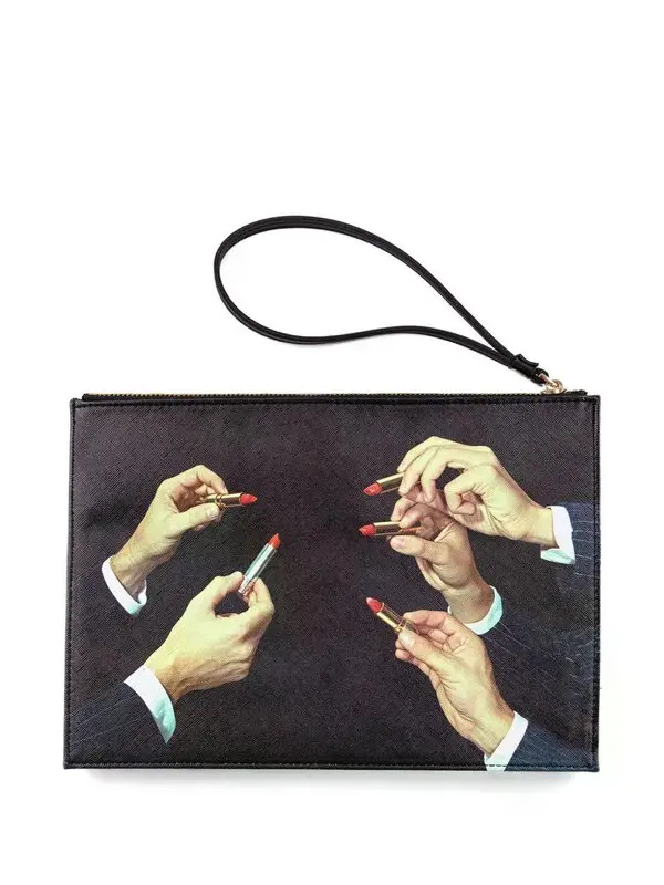 SELETTI Lipstick Toiletpaper Pouch - Black