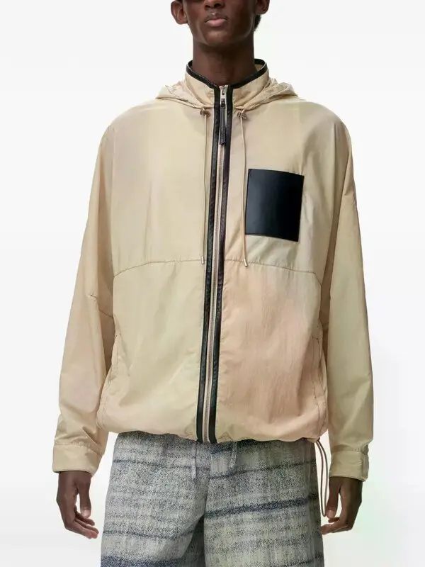 Loewe Technical Shell Zip-up Hooded Jacket - Neutrals