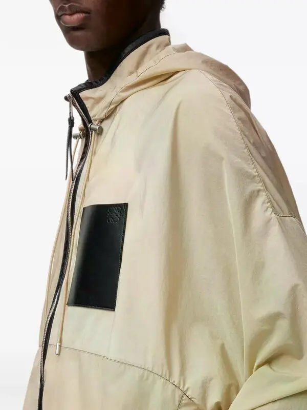 Loewe Technical Shell Zip-up Hooded Jacket - Neutrals