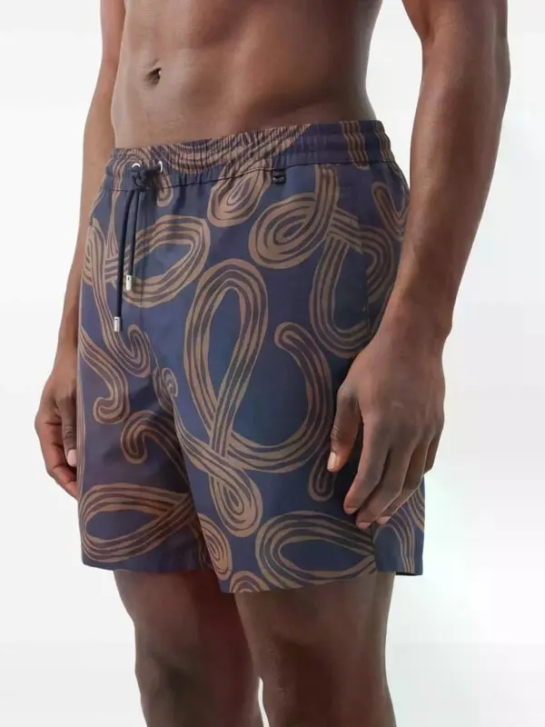 Loewe X Paula's Ibiza Anagram Swim Shorts - Blue