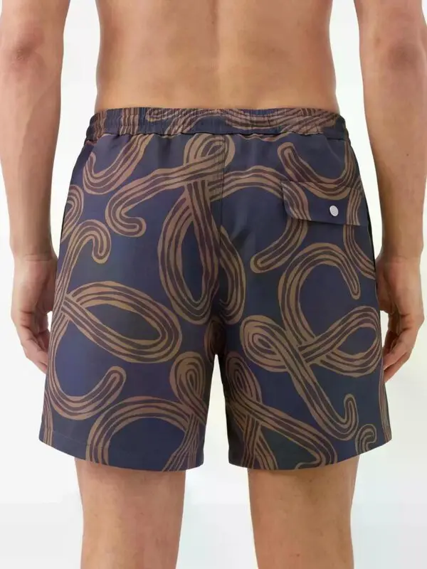 Loewe X Paula's Ibiza Anagram Swim Shorts - Blue