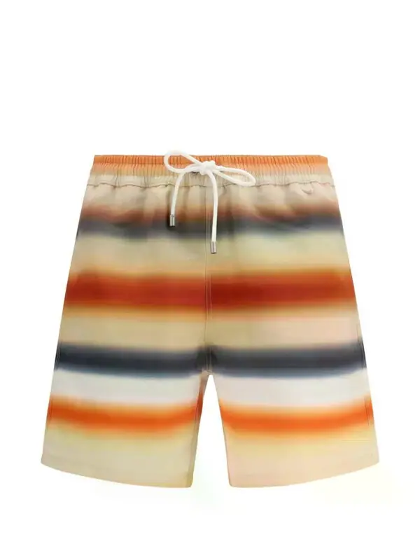 Loewe X Paula's Ibiza Striped Swim Shorts - Orange