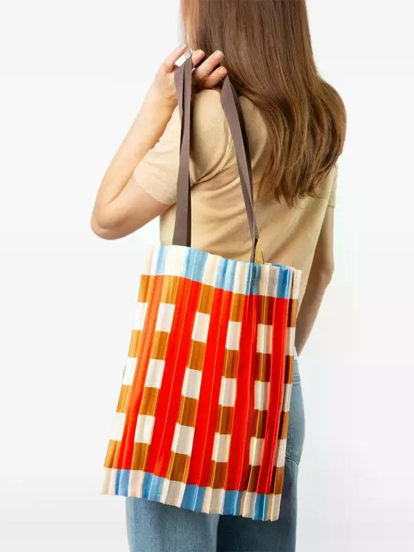 MULTITUDES BAGS Marsala Pleated Tote Bag
