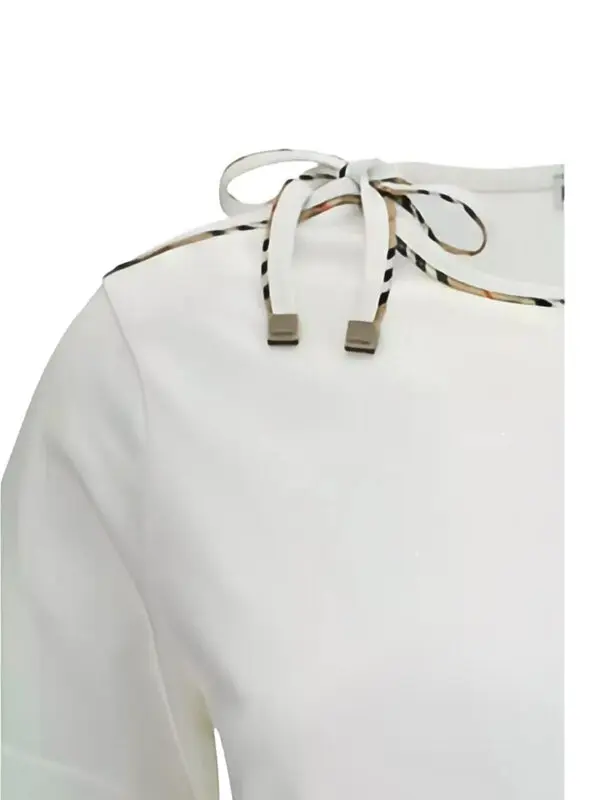 Burberry Tie-sleeve Cotton T-shirt - White
