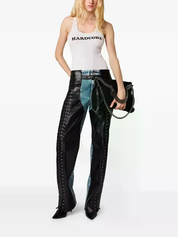 Stella McCartney Panelled Lace-up Jeans
