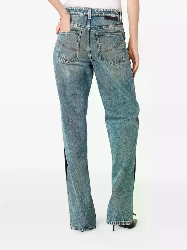 Stella McCartney Panelled Lace-up Jeans