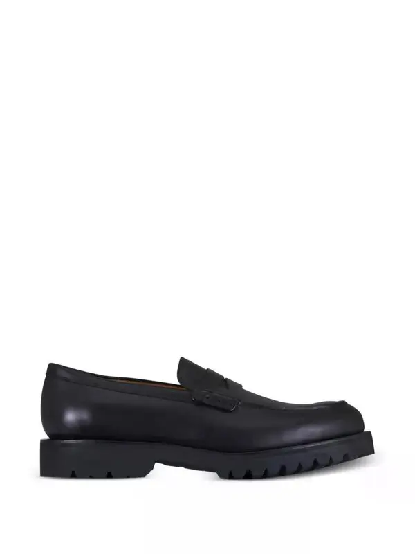 Heschung Leather Lug-sole Loafers - Black