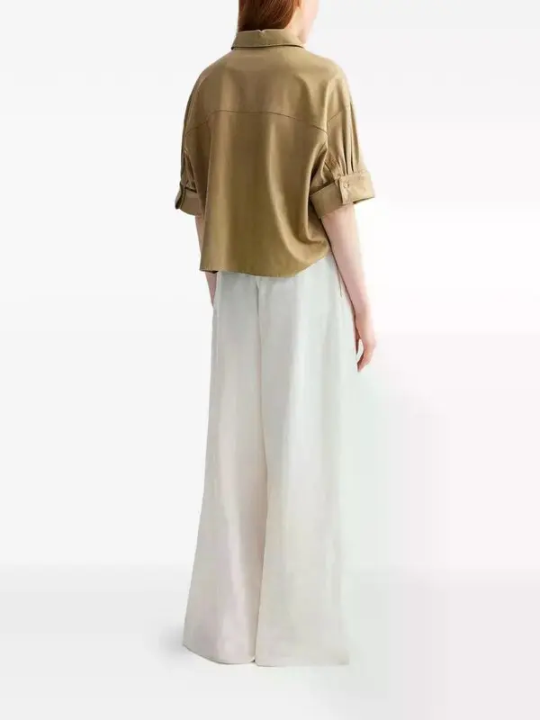 TWP Avery Pleated Wide-leg Trousers