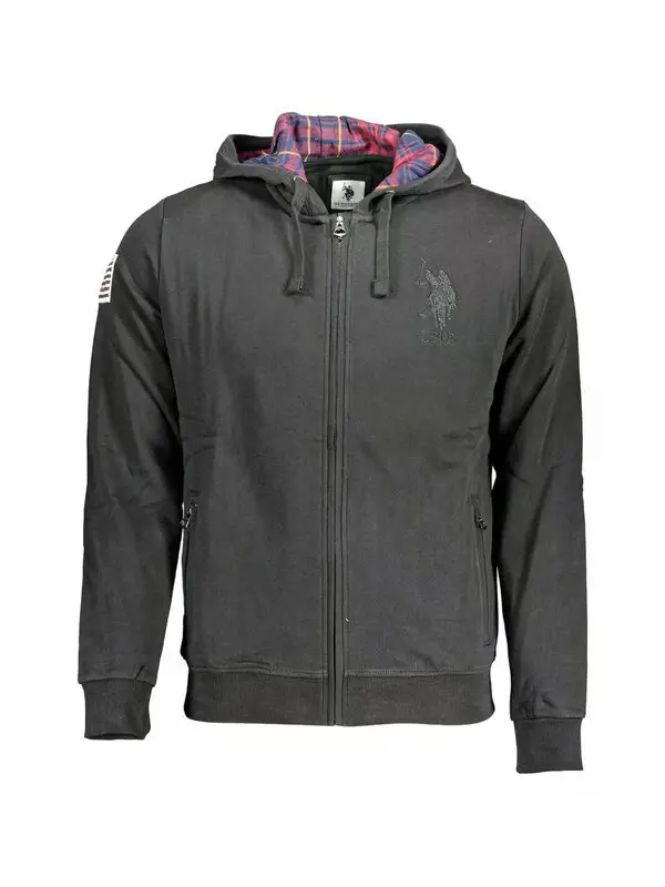 U.s. Polo Assn. Embroidered Logo Zip-up Hoodie