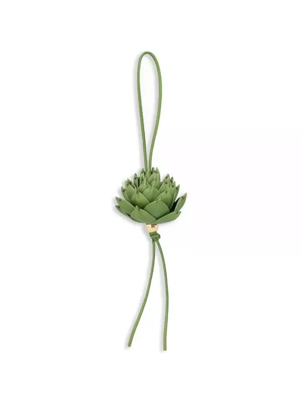Loewe Artichoke Leather Keychain - Green