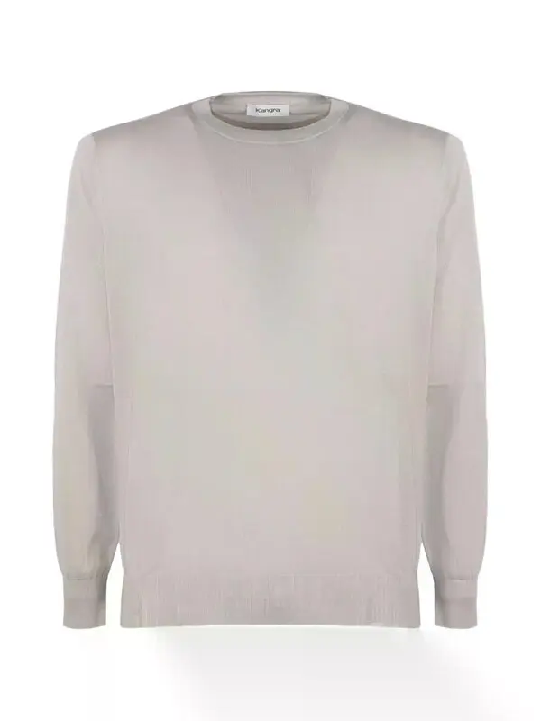 KANGRA Ribbed Trim Sweater