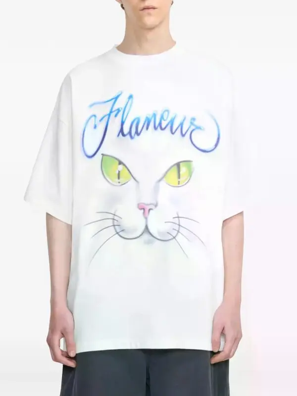 FLANEUR Cats Graphic-print T-shirt