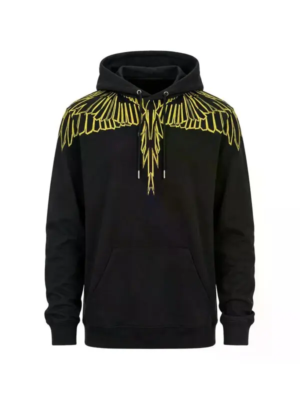 COUNTY OF MILAN Graphic Print Hoodie - Black