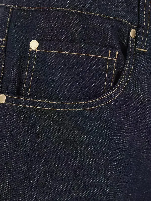 Brunello Cucinelli Wide-leg Jeans With Contrast Stitching