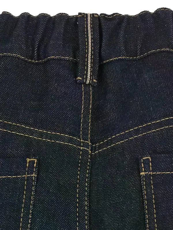 Brunello Cucinelli Wide-leg Jeans With Contrast Stitching