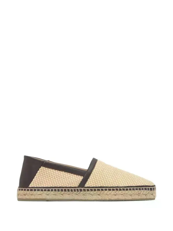 CastaÑer Nac Leather-trim Espadrilles - Neutrals