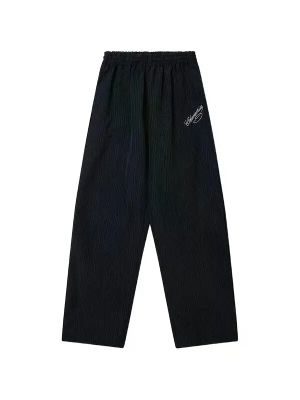 WILLY CHAVARRIA Ruff Rider Pinstripe Track Pants - Blue