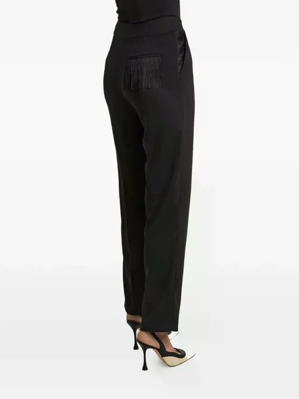 CONTESSA MILLS Medusa Fringe-trimmed Trousers