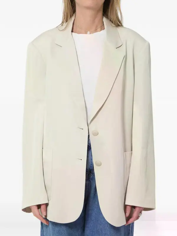 THE FRANKIE SHOP Bruna Single-breasted Blazer - Neutrals