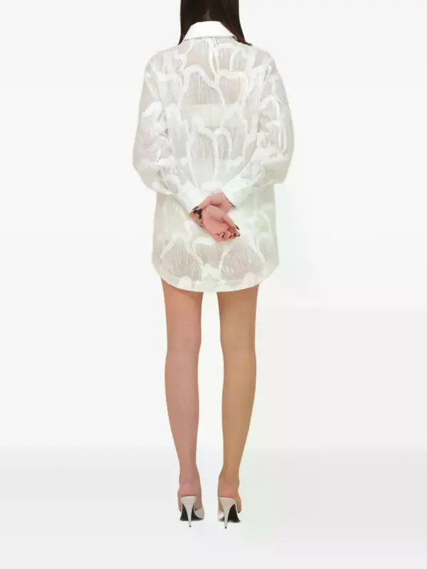 CONTESSA MILLS Sheer Sequin Mini Dress