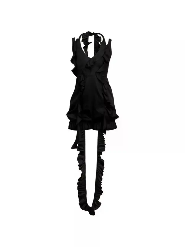 CONTESSA MILLS Holland Halterneck Romper - Black