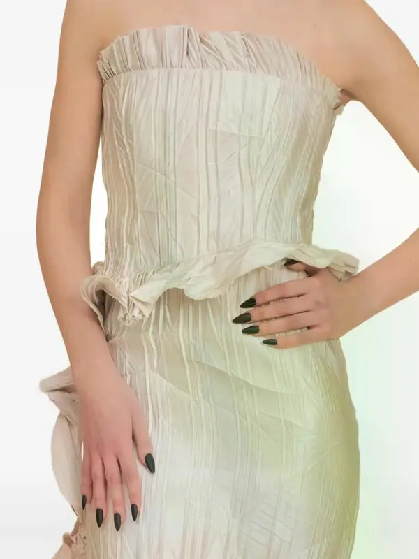 CONTESSA MILLS Le Fay Ruffled Pleated Top