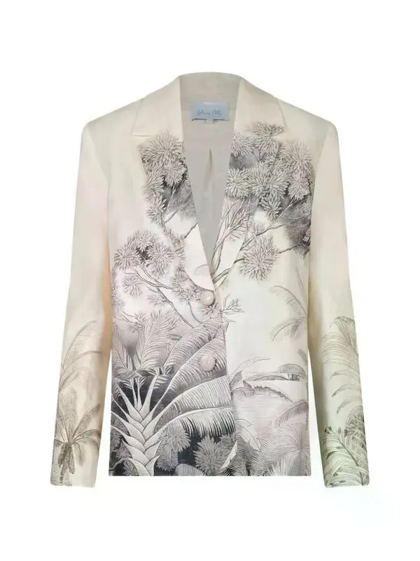 Johanna Ortiz Tropical Print Linen Jacket