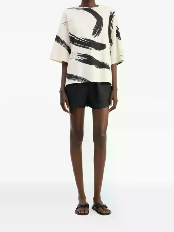 Loulou De Saison Abstract Print Oversized T-shirt