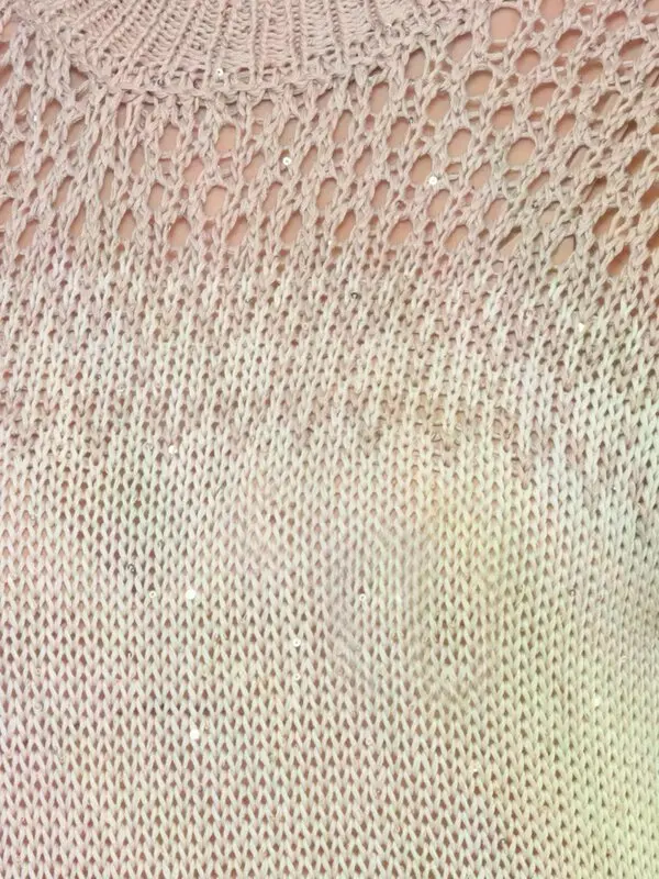 Peserico Sequin-embellished Crew Neck Sweater