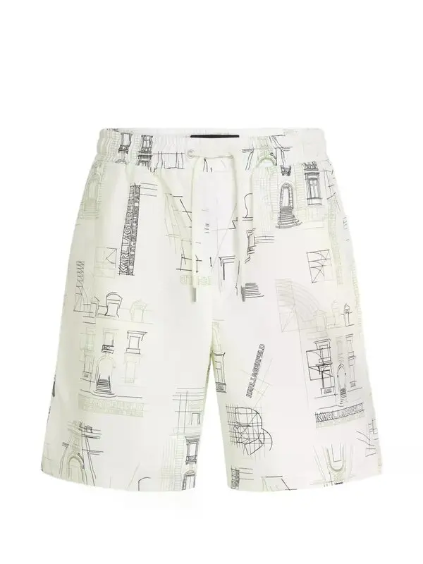 Karl Lagerfeld Rue St-guillaume Shorts - Neutrals