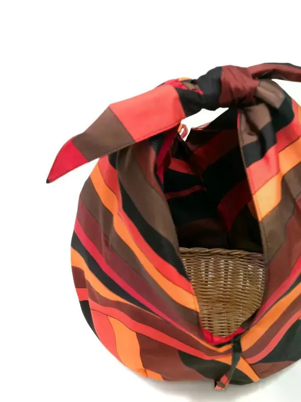 Emilio Pucci Abstract Print Scarf-knot Tote Bag