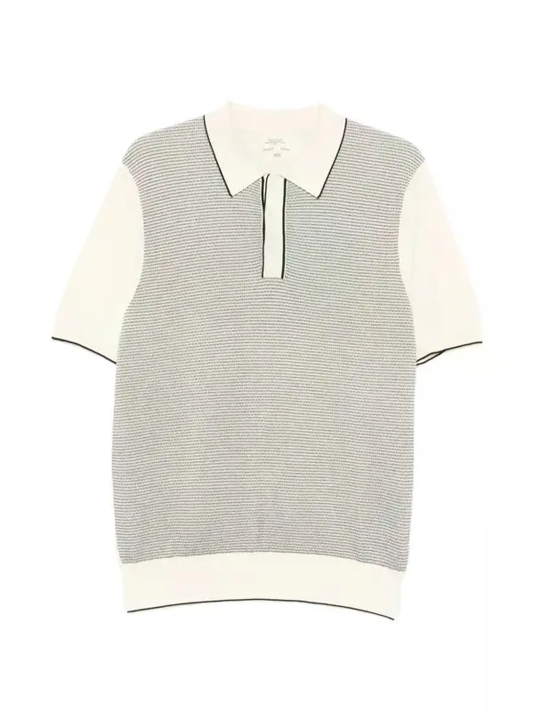 Hartford Knitted Jacquard Polo Shirt