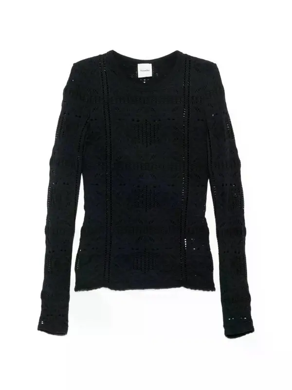Nanushka Lymee Long Sleeve Top - Black