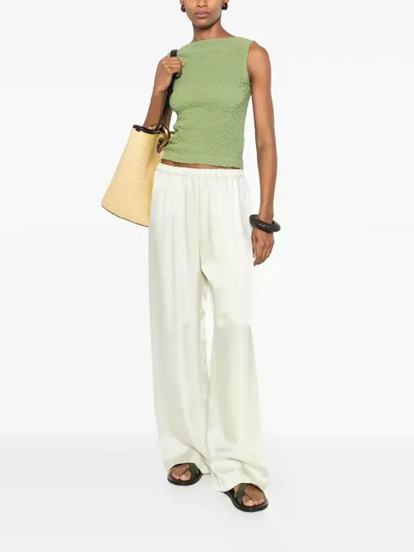 Nanushka Caile Crinkled Sleeveless Top