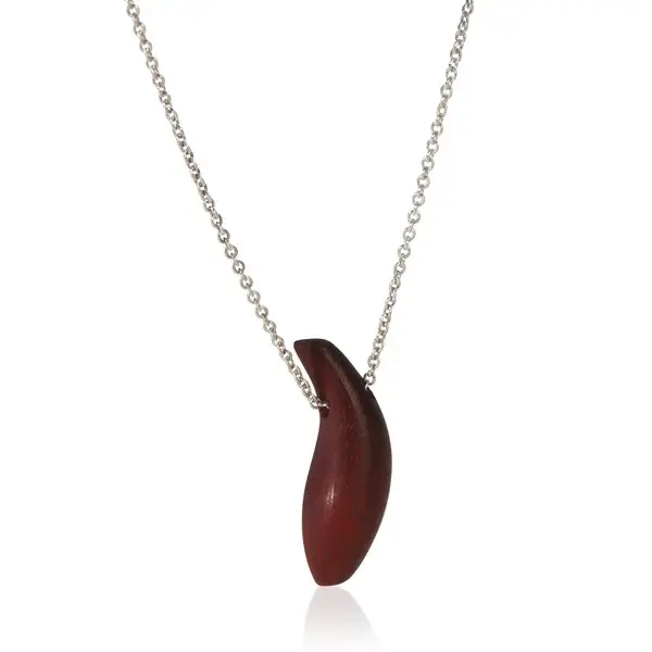Tiffany & Co. Sterling Silver Frank Gehry Wood Fish Pendant - Sterling_silver