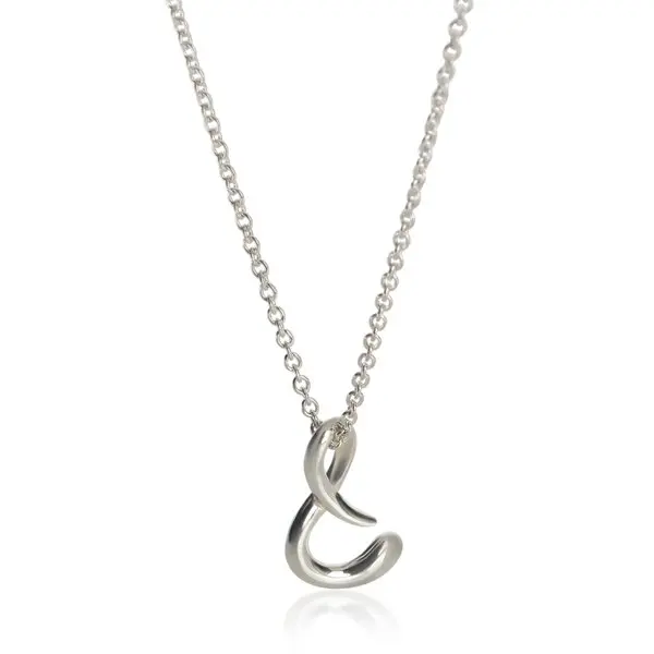 Tiffany & Co. Elsa Peretti Sterling Silver Alphabet "l" Pendant Necklace - Sterling_silver