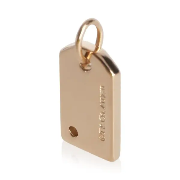 Tiffany & Co. Rose Gold Diamond Mini Tag Pendant