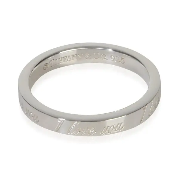 Tiffany & Co. Sterling Silver I Love You Notes Ring - Sterling_silver