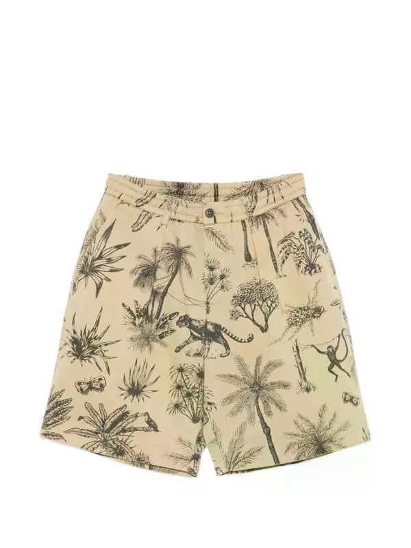 Universal Works Jungle Toile Pleated Shorts