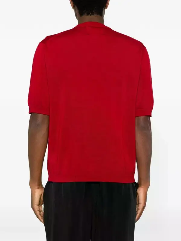 SEVEN GAUGE Short-sleeve Cotton Sweater