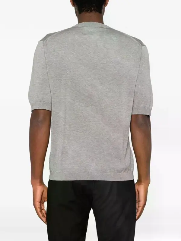 SEVEN GAUGE Melange Cotton Knit T-shirt