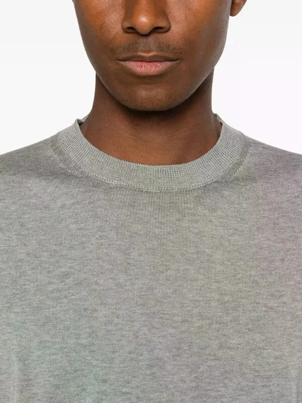 SEVEN GAUGE Melange Cotton Knit T-shirt