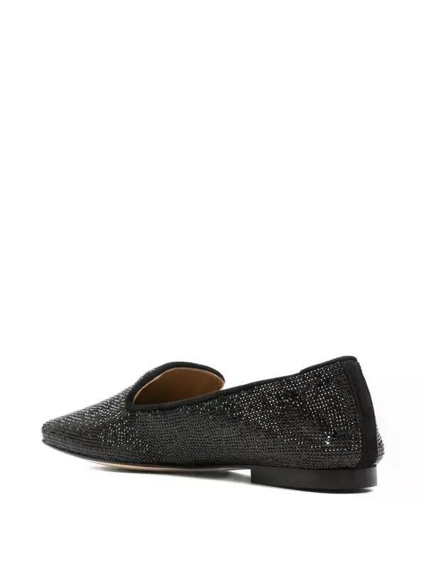 ANNA F. Crystal-embellished Loafers