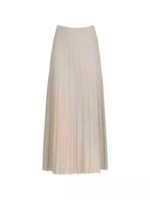D.exterior Sequin-embellished Pleated Midi Skirt