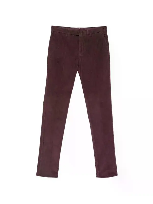 Incotex Burgundy Corduroy Trousers