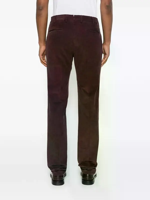Incotex Burgundy Corduroy Trousers