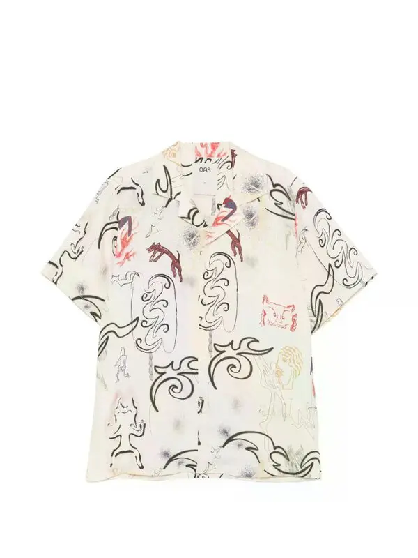 OAS Company Paradox Cuba Graphic-print Shirt - Neutrals